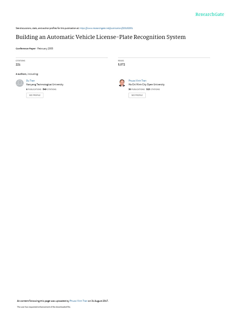 Building-an-Automatic-Vehicle-License-Plate-Recognition-System | PDF | Image Segmentation ...