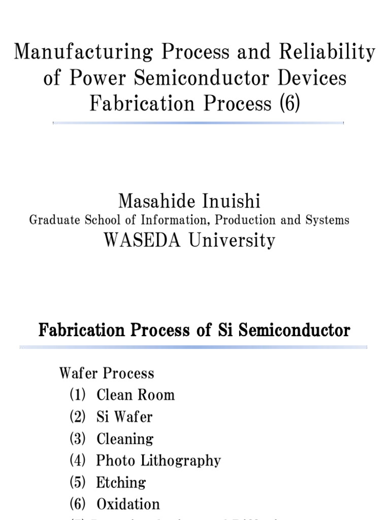 製造-Fabrication Process english (6) Revised | PDF | Chemical Vapor ...