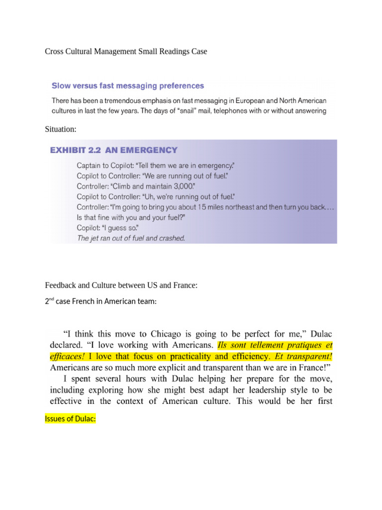 Cross-Cultural Management Insights | PDF