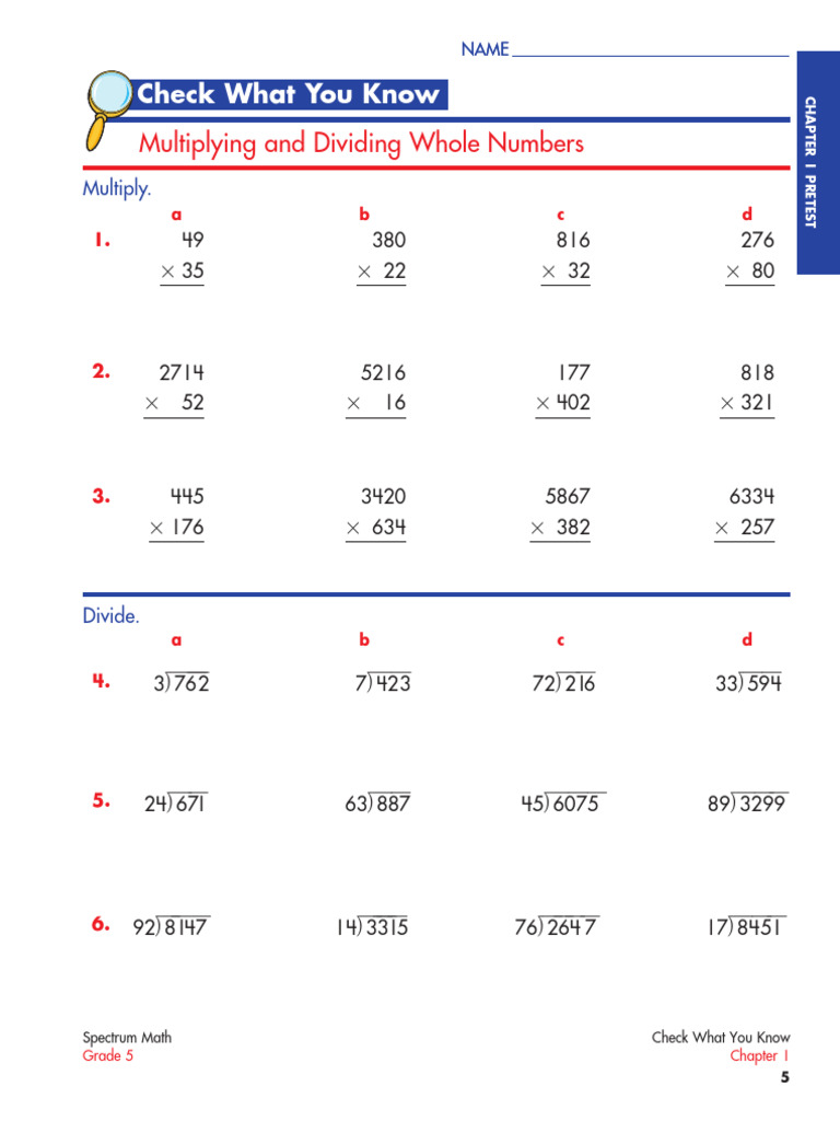 Spectrum Math 5-5-17 - Removed | PDF