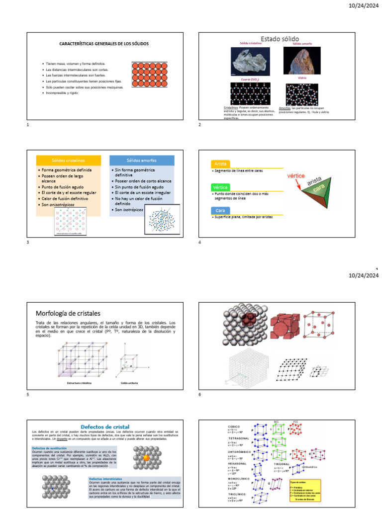 solido_gas_liquido (2) | PDF | Líquidos | Cristal