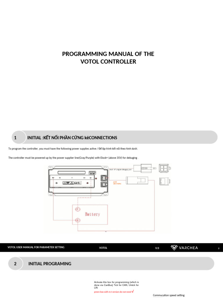 Controller Votol Seting | PDF