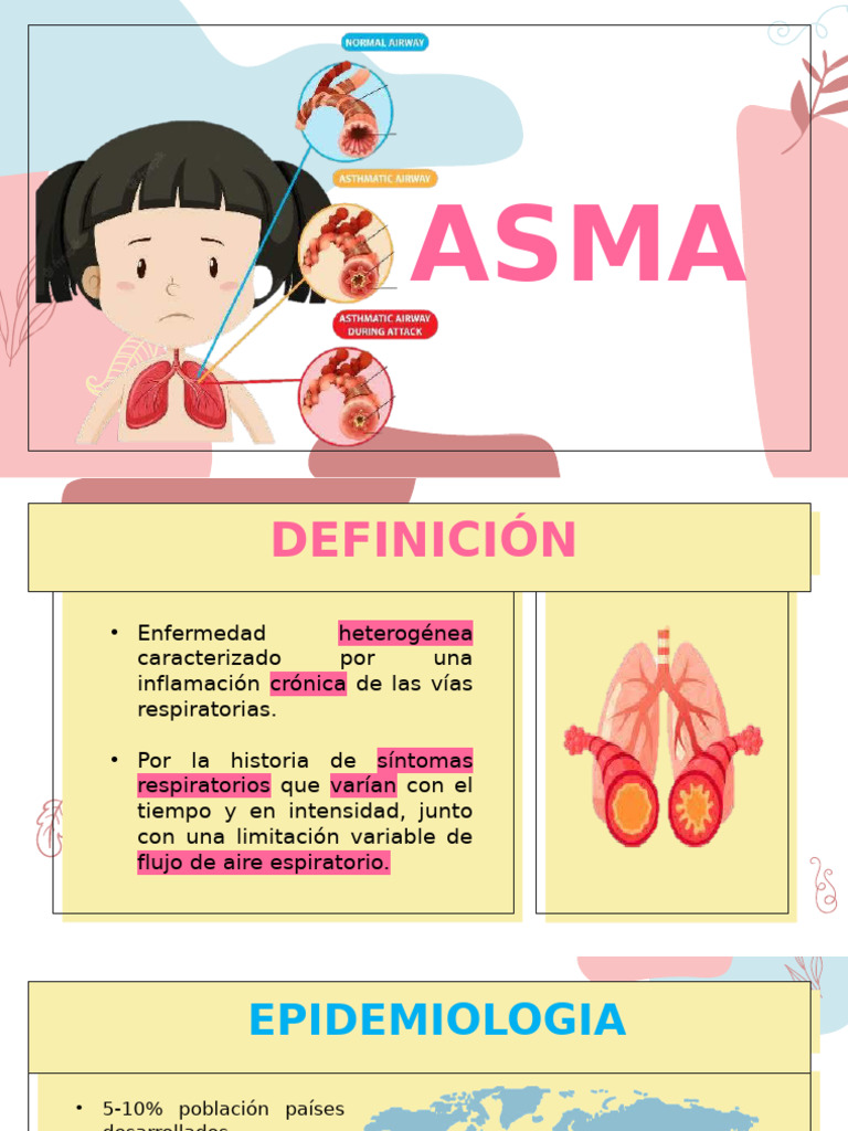 Asma: Definición, Epidemiología y Tratamiento | PDF | Asma ...