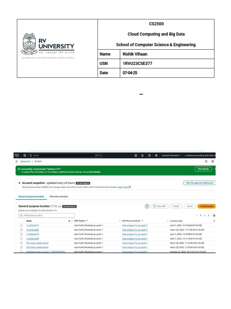 AWS S3 & CloudFront Setup Guide | PDF