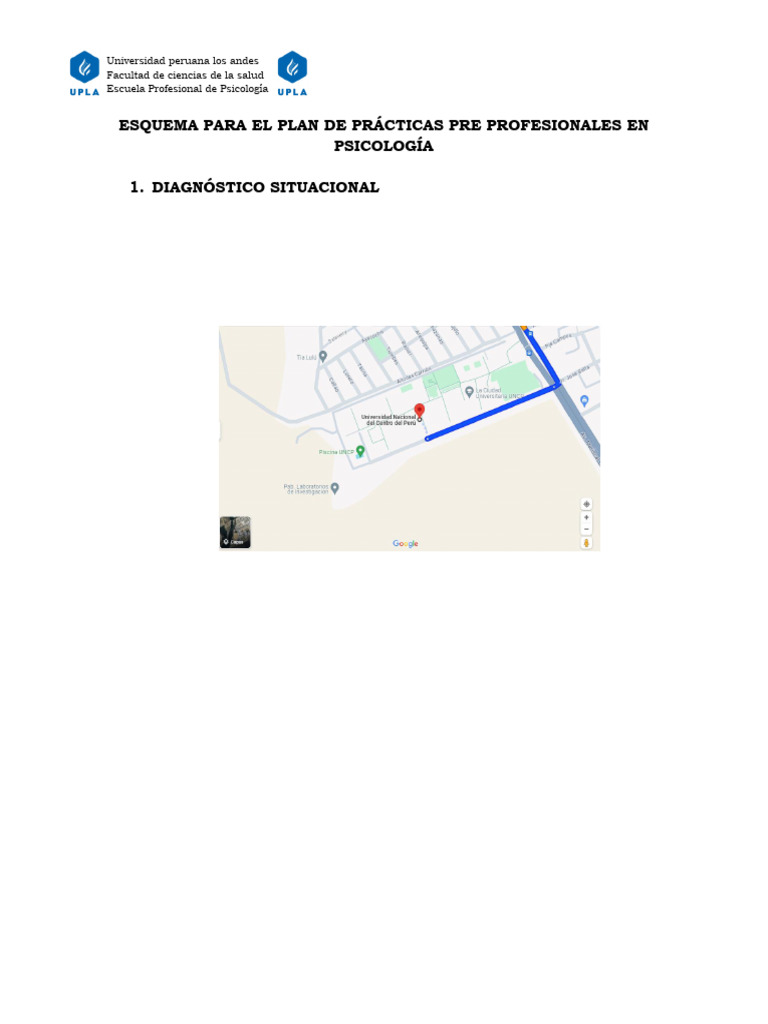 7. Esquema Para Presentar Plan de Practicas Pre Profesionales | PDF | Las emociones | Sicología