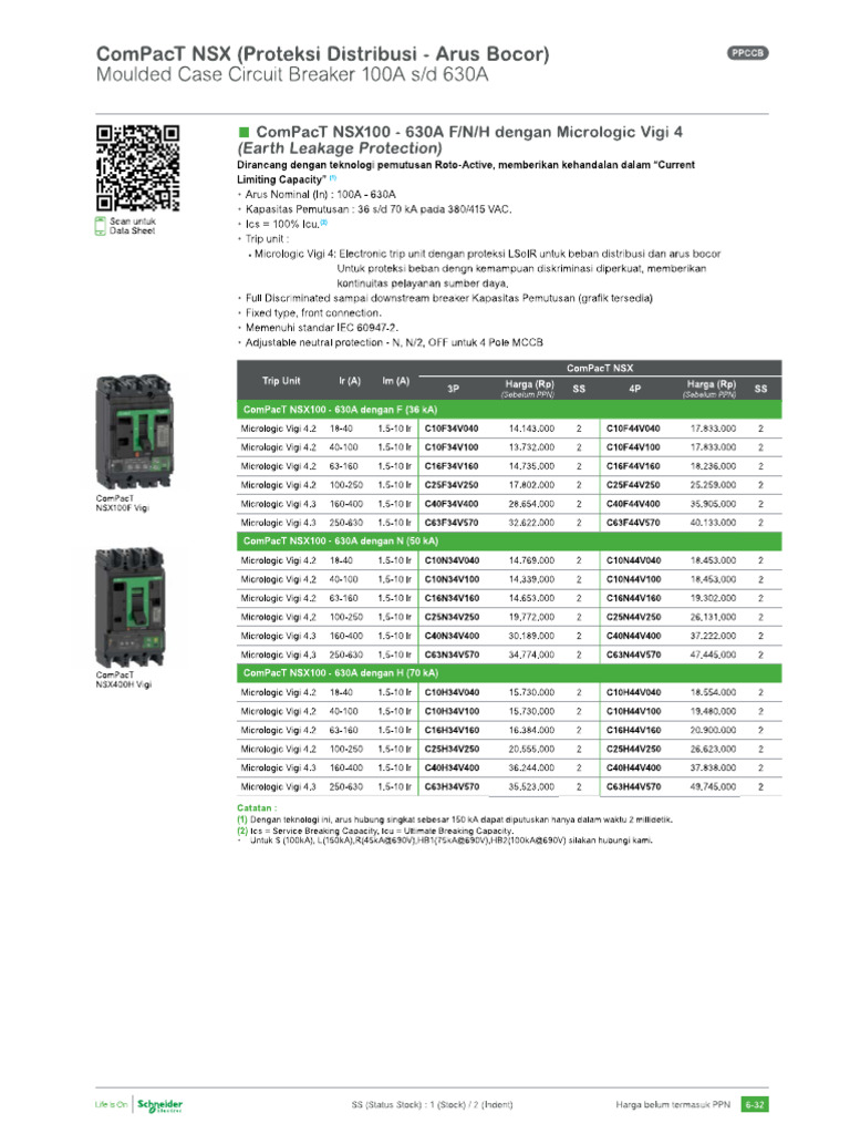 ComPacT NSX Earth Leakage | PDF