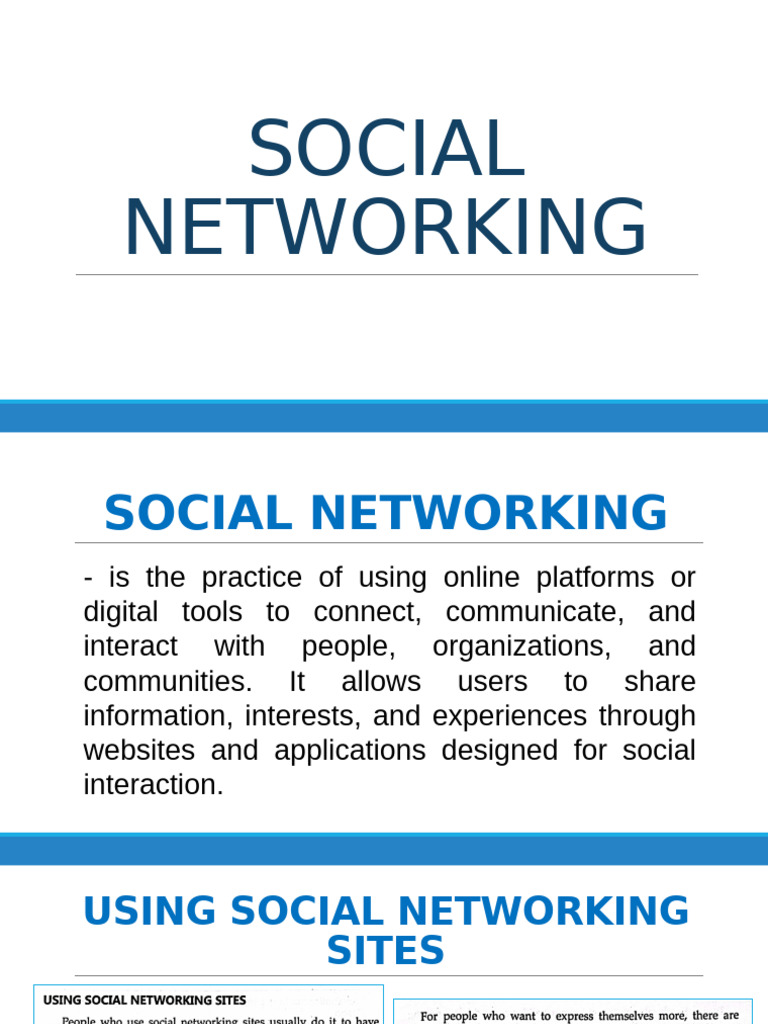 Social Networking | PDF
