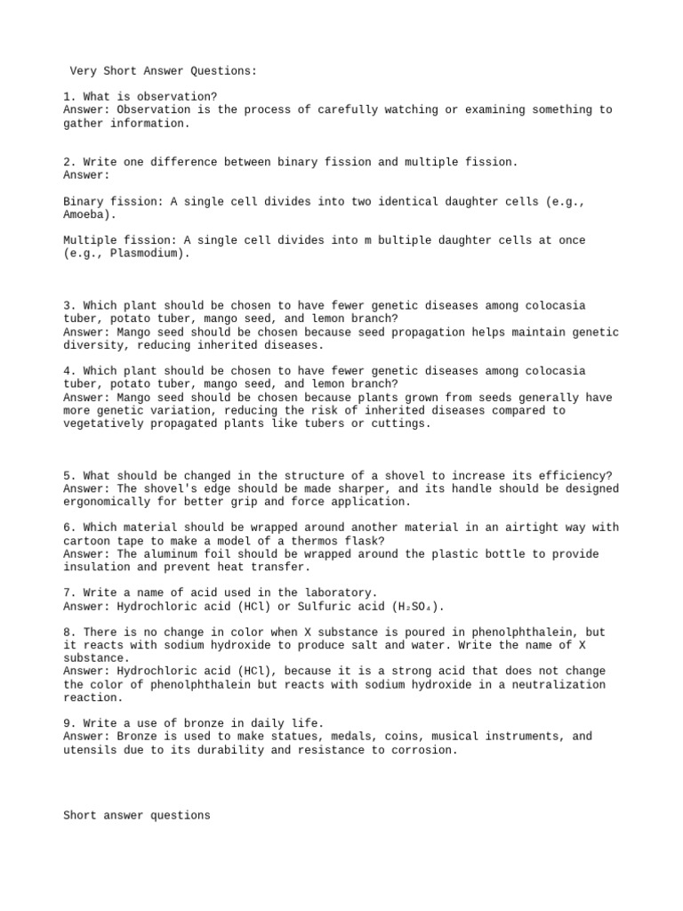 Set Solution ..Set-1... Science.............. Ble.. | PDF | Chemical Elements | Kitchen Stove