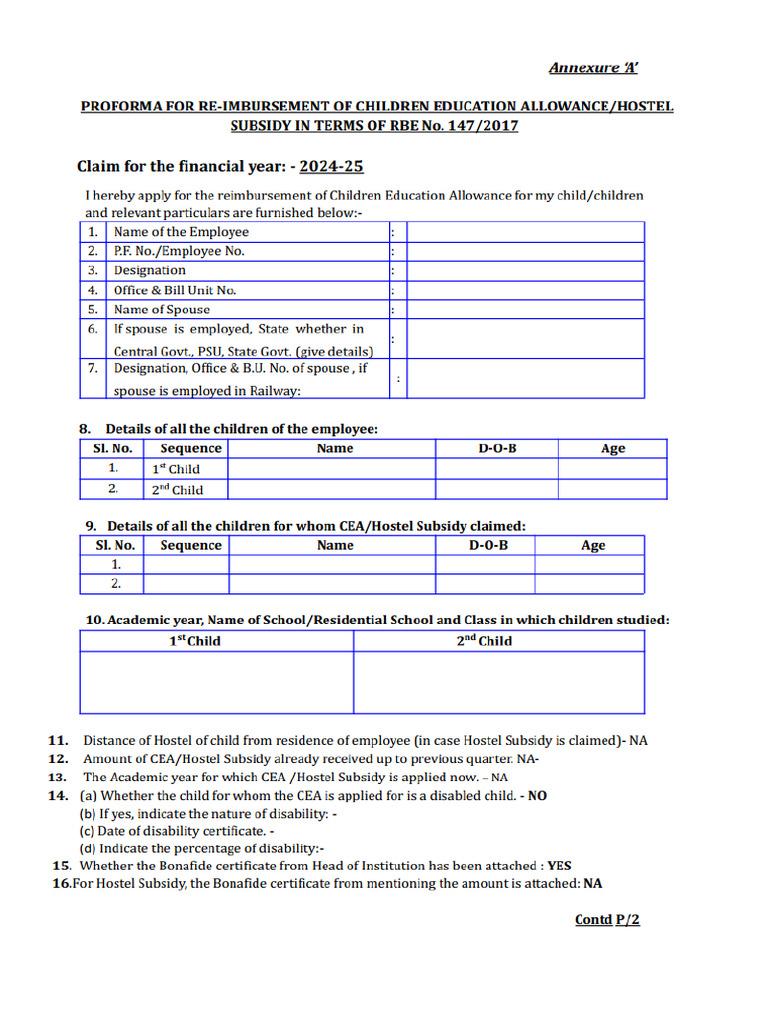 Cea 2024-25 | PDF