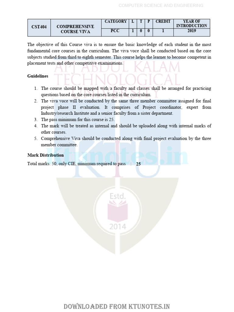 S8 Comprehensive Viva | PDF