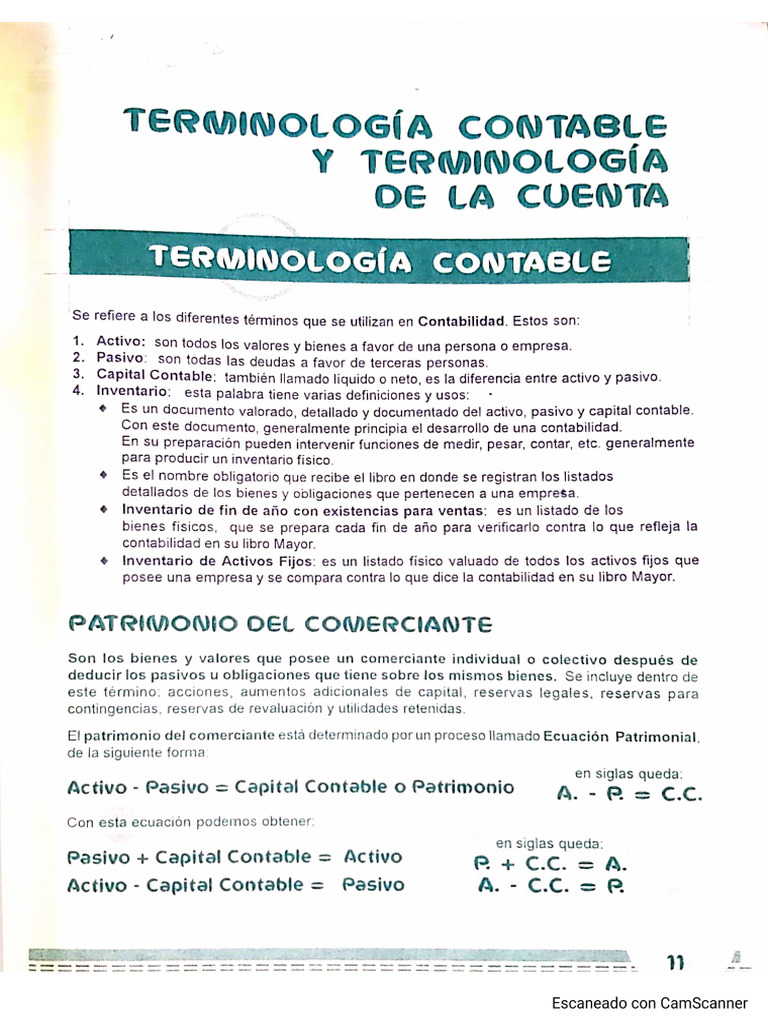 2 Terminología Contable | PDF