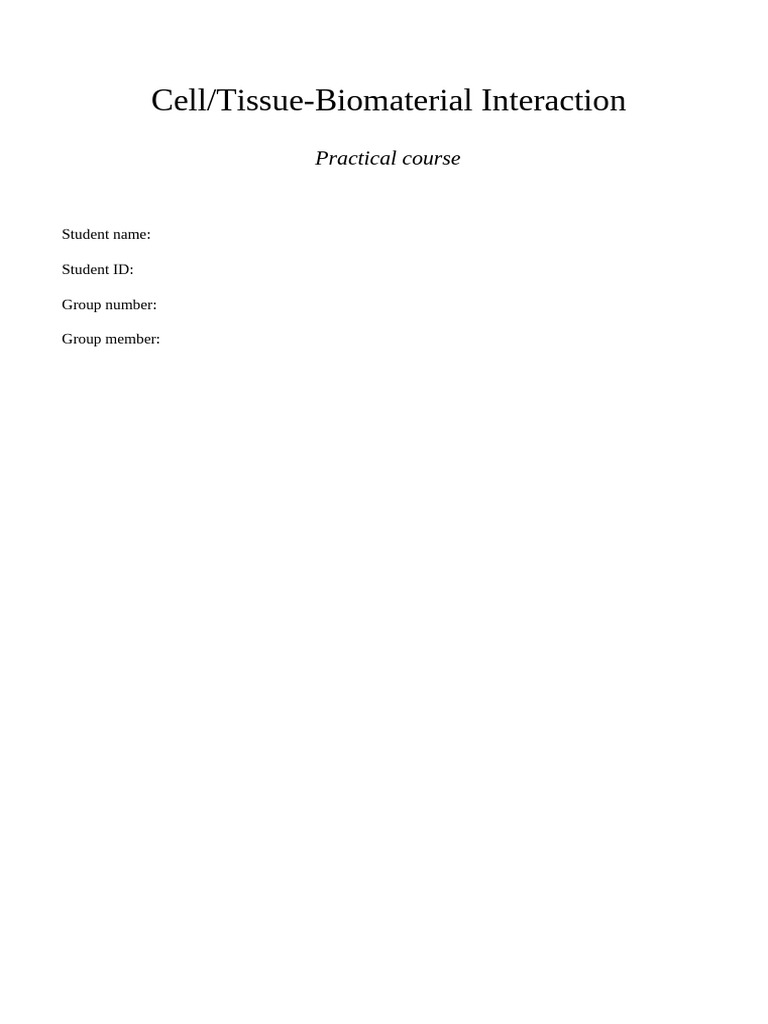 Cell Material Interaction Lab Manual S241 | PDF | Gel Electrophoresis ...