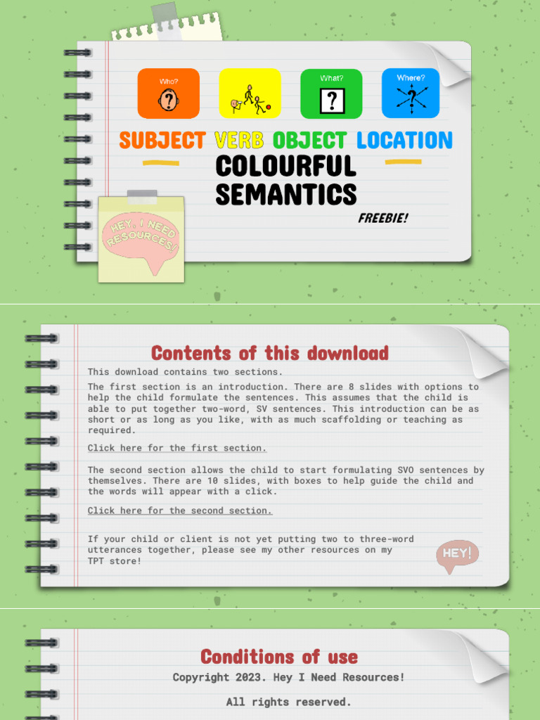 Subject: Colourful Semantics | PDF | Linguistics | Grammar