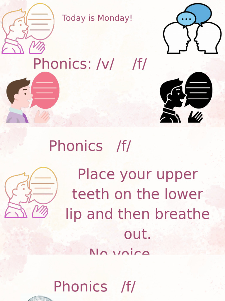 Phonics: Consonants F and V Lesson | PDF
