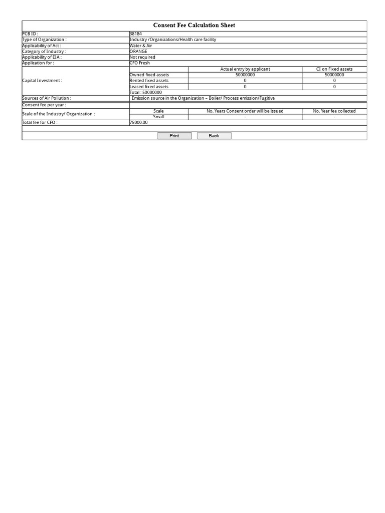 KSPCB Auto Calcu | PDF