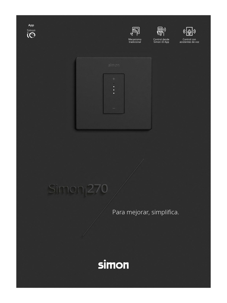 Catálogo - Simon 270 - 2024 - ES - 1 | PDF | Cambiar | Termostato