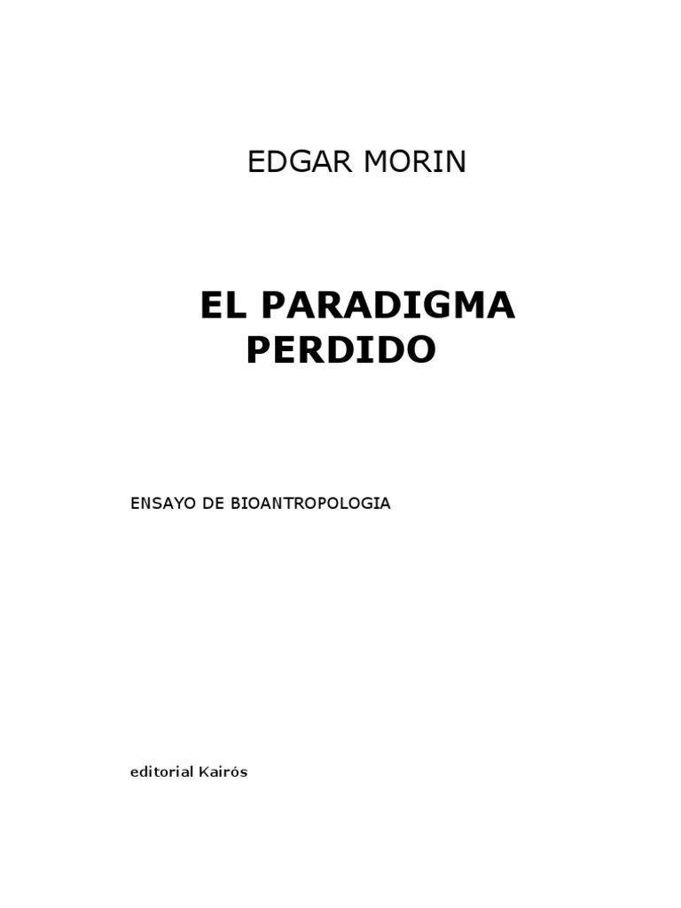 Edgar Morin | PDF