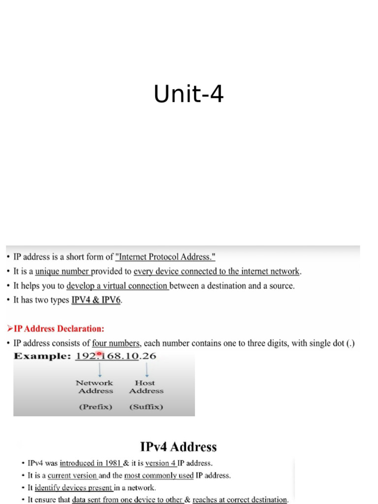 ipv4 ppt | PDF