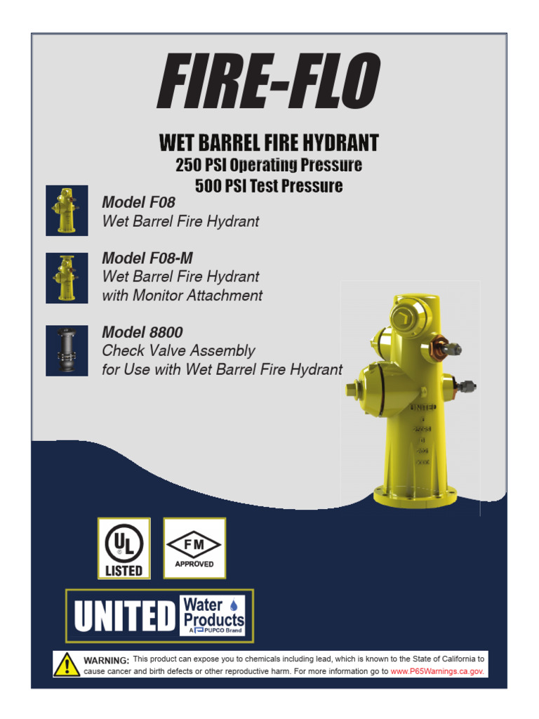 Wet Barrel Fire Hydrant Specifications | PDF | Fire Engine | Building ...