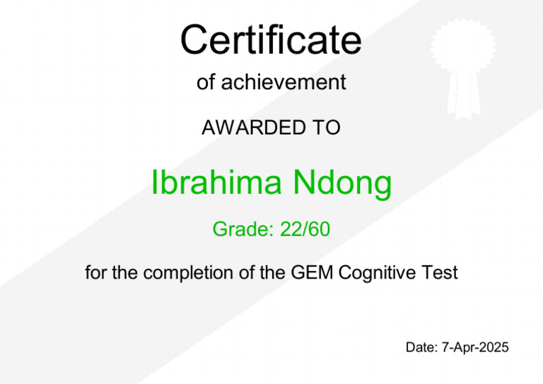 Certificate GEM | PDF