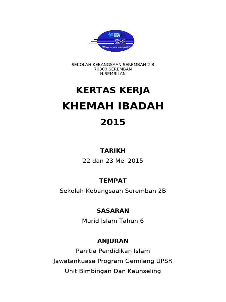 K.kerja 2015 | PDF