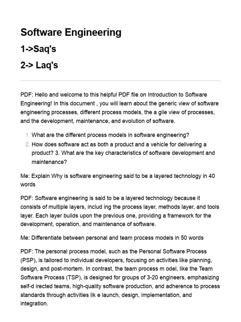 Introduction to Software Engineering Concepts | PDF | Scrum (Software ...