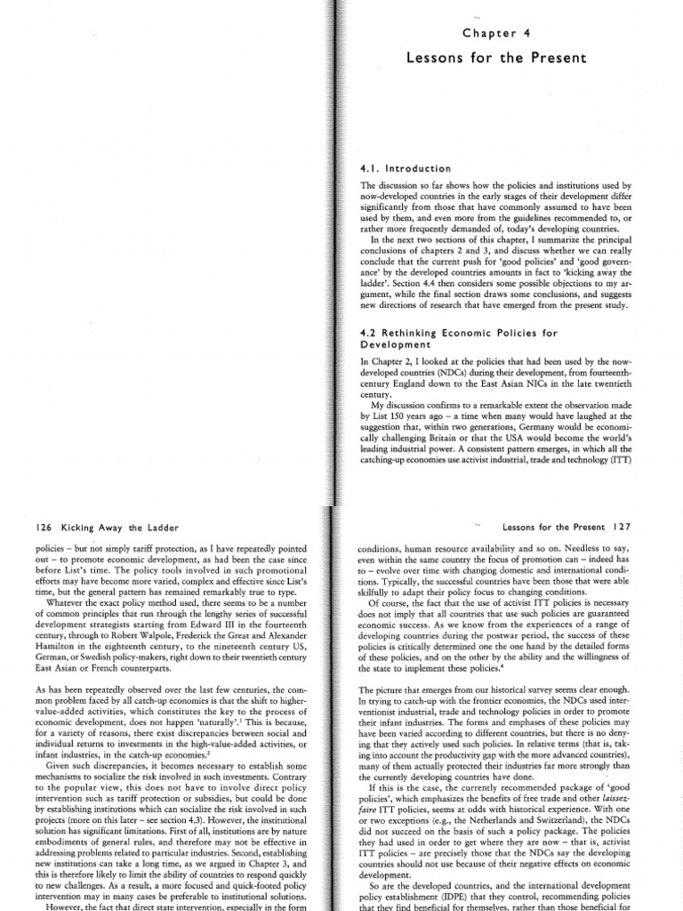 Kicking Away the Ladder Development Strategy in Historical Perspective ...