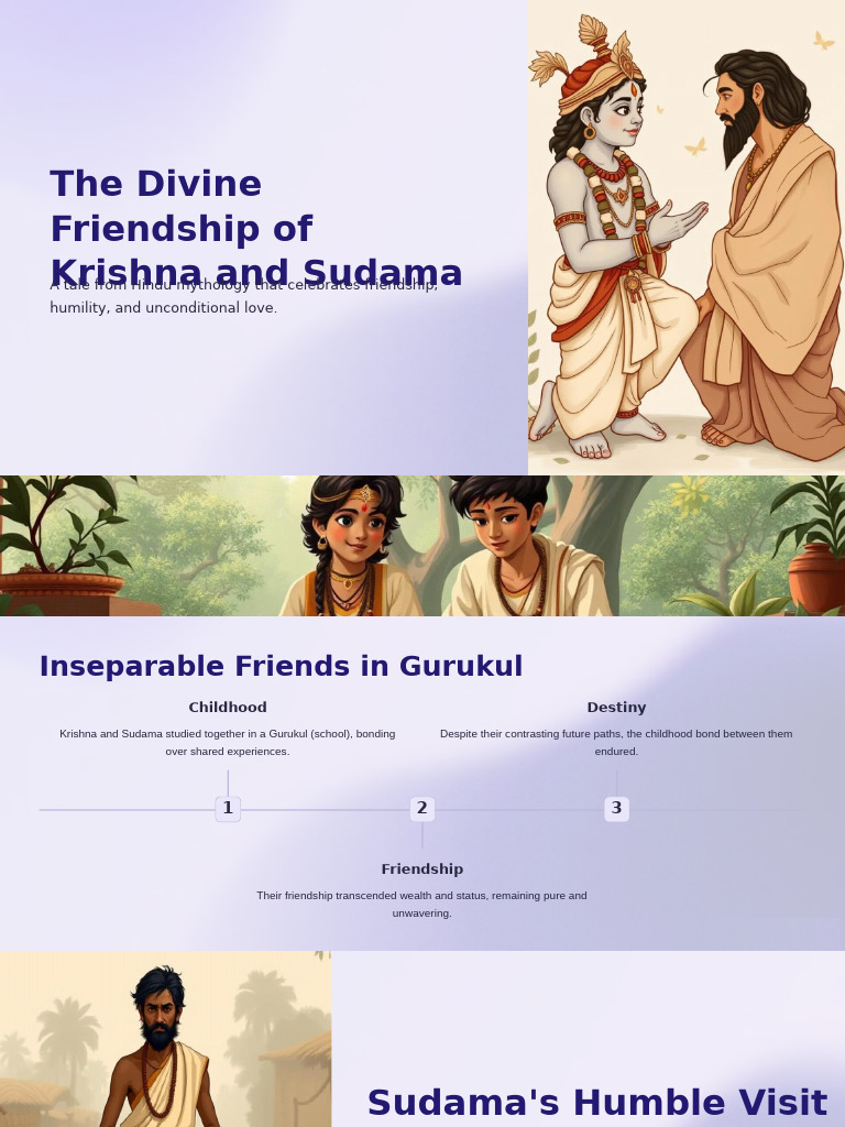 The Divine Friendship of Krishna and Sudama | PDF