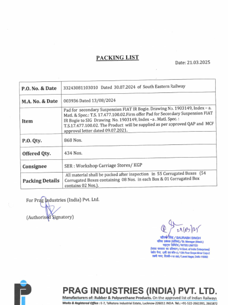 Packing & Warranty | PDF