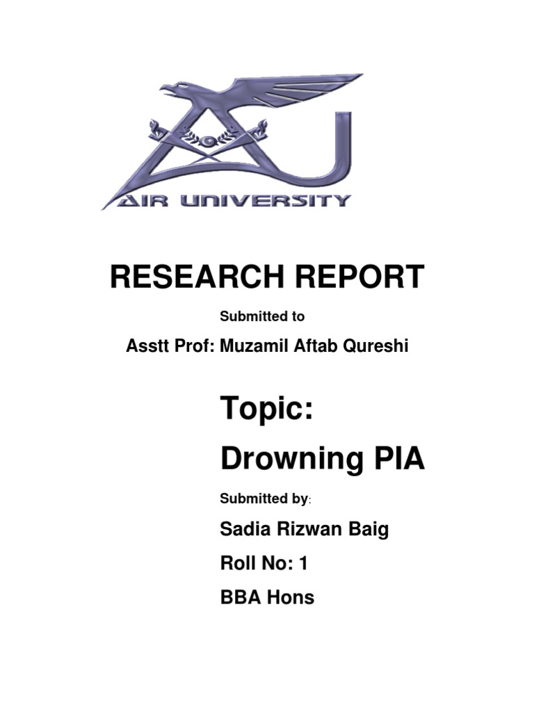Pia Report by Sadia Sir Muzamil | PDF | Airlines | Employment