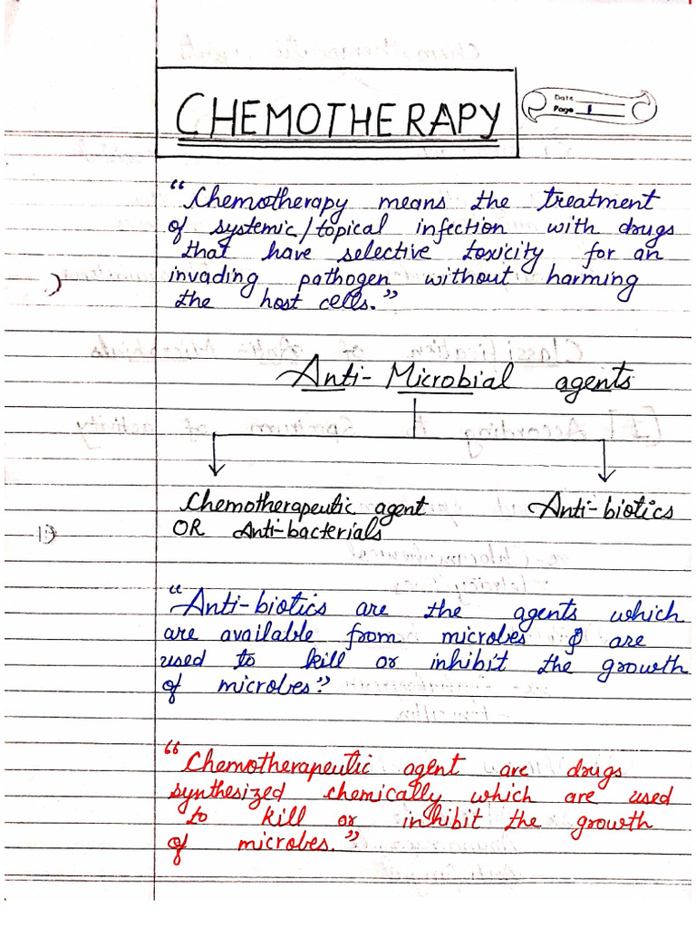 Chemotherapy Unit 2 | PDF