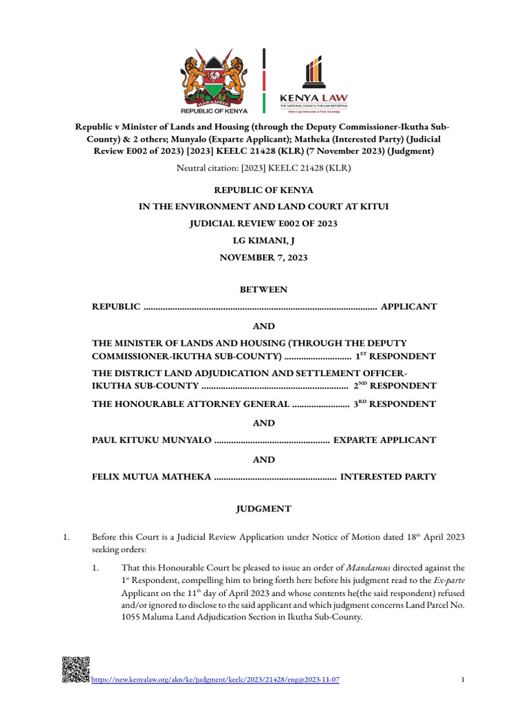 Mandamus Ex-Parte | PDF | Mandamus | Ex Parte