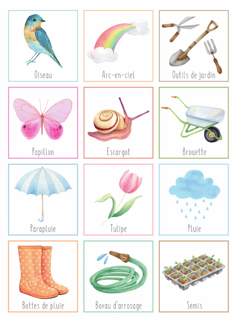 Mots-Etiquettes - Printemps | PDF