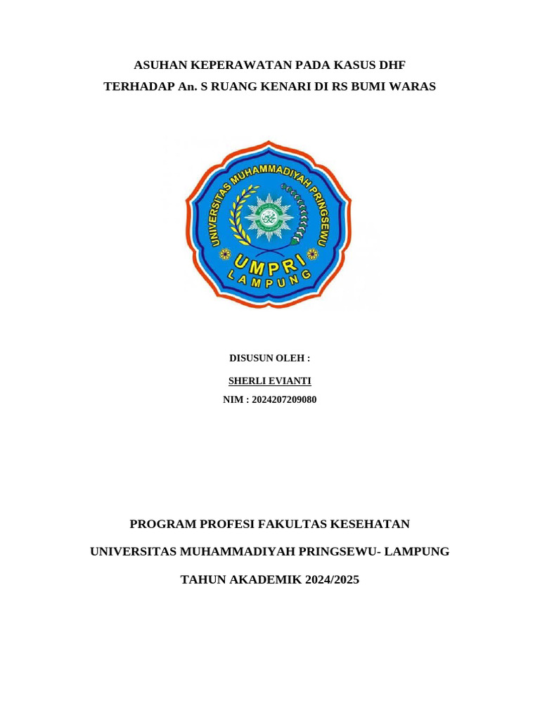 ASKEP ANAK PADA KASUS DHF SHERLI EVIANTY | PDF