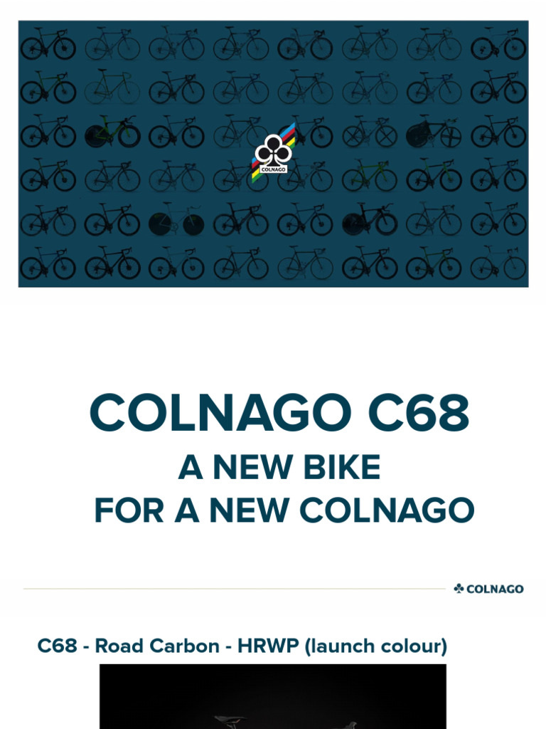 Colnago C68 Launch Overview 2022 | PDF