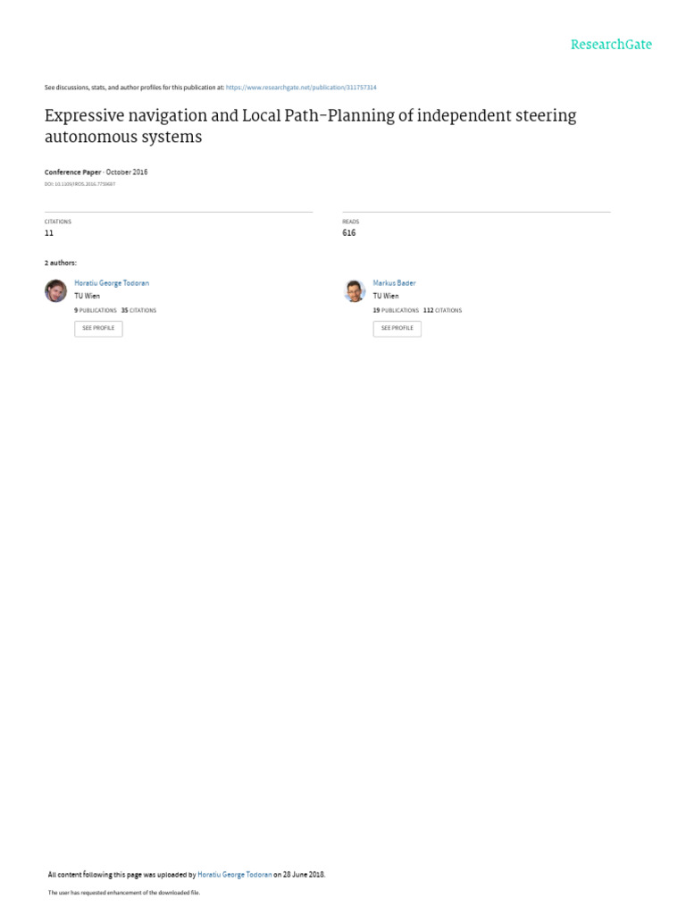 I4WS Navigation and Path Planning | PDF | Mathematical Optimization ...
