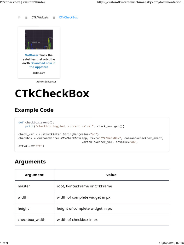 Ctkcheckbox Customtkinter Pdf Computer Programming Software Engineering