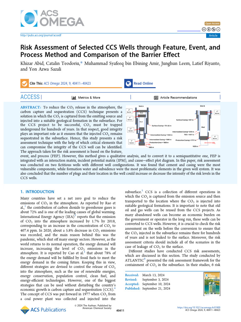 Abid Et Al 2024 Risk Assessment of Selected Ccs Wells Through Feature ...