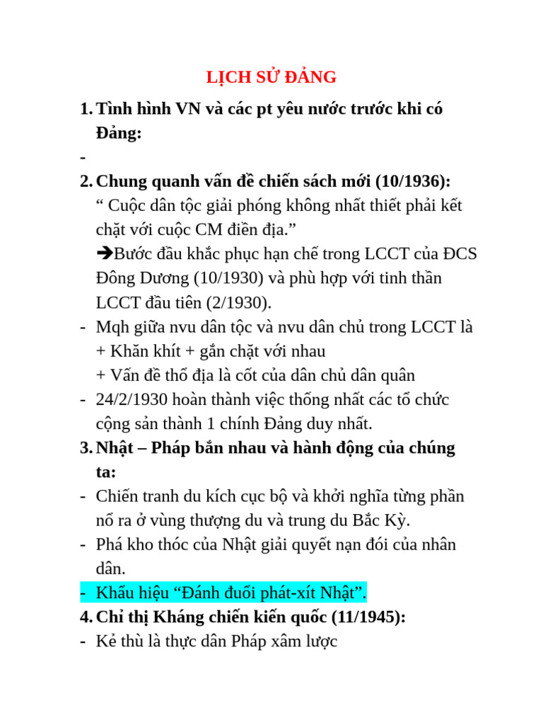 Ôn tập LSD | PDF