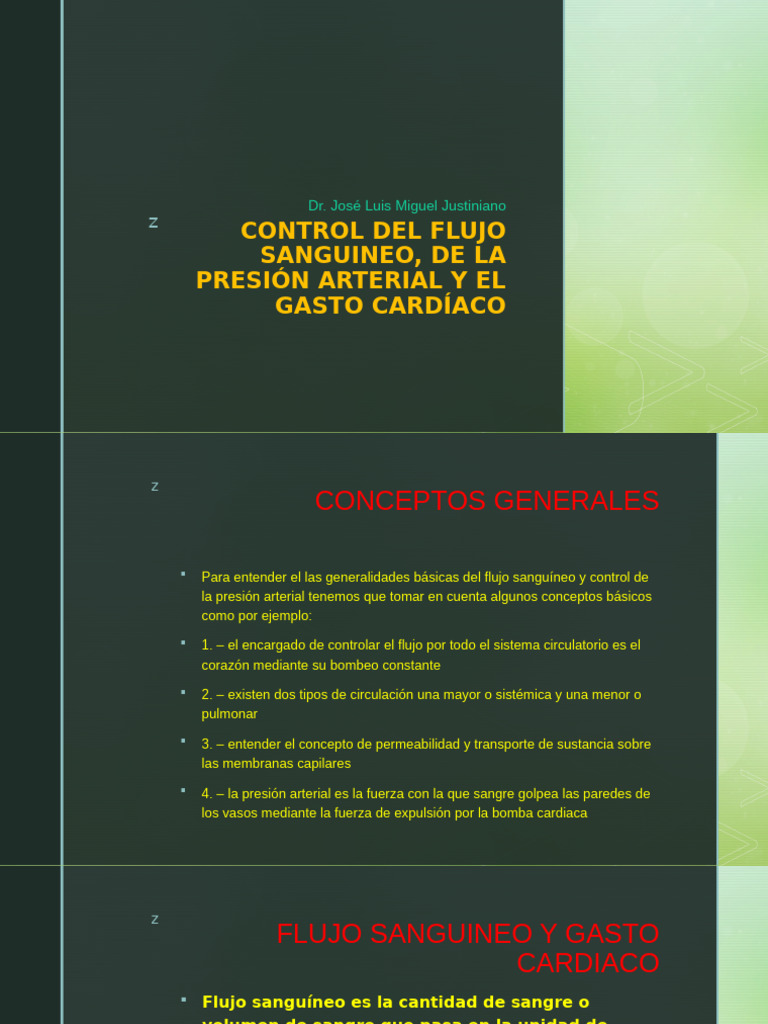 Control Del Flujo Sanguineo, de La Presión | PDF | Angiotensina | Corazón