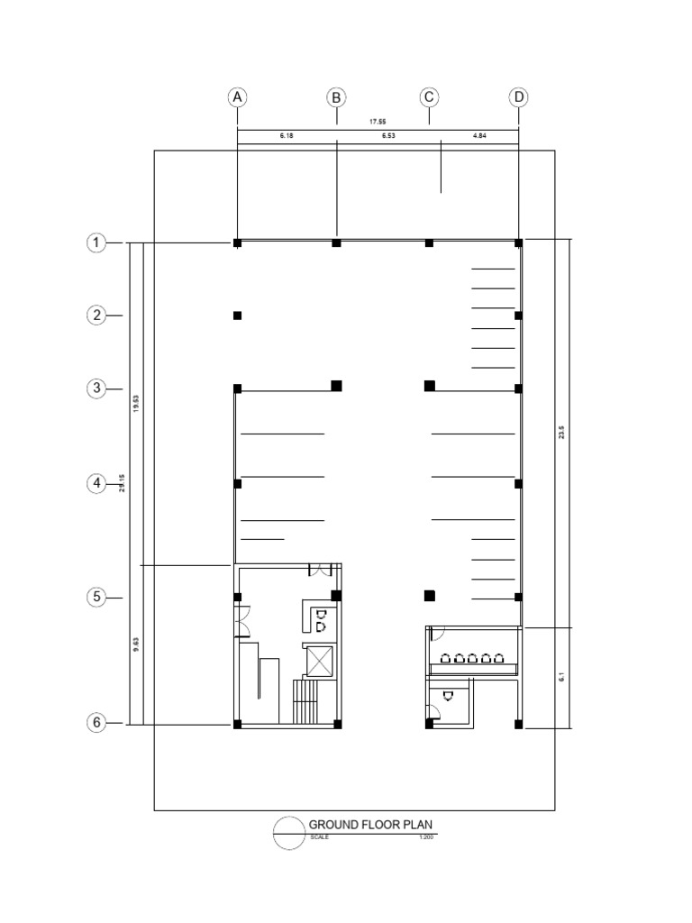 A B C D: Ground Floor Plan | PDF