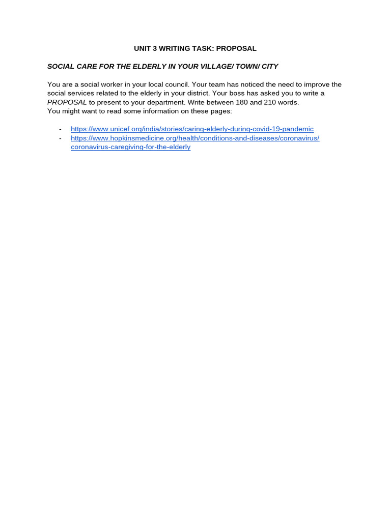 Unit 3 Writing Task Proposal | PDF