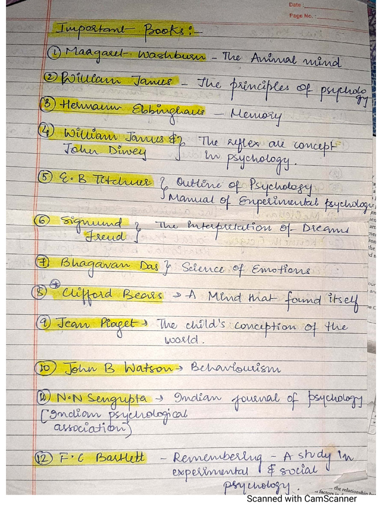 Imp Books in The History of Psych | PDF