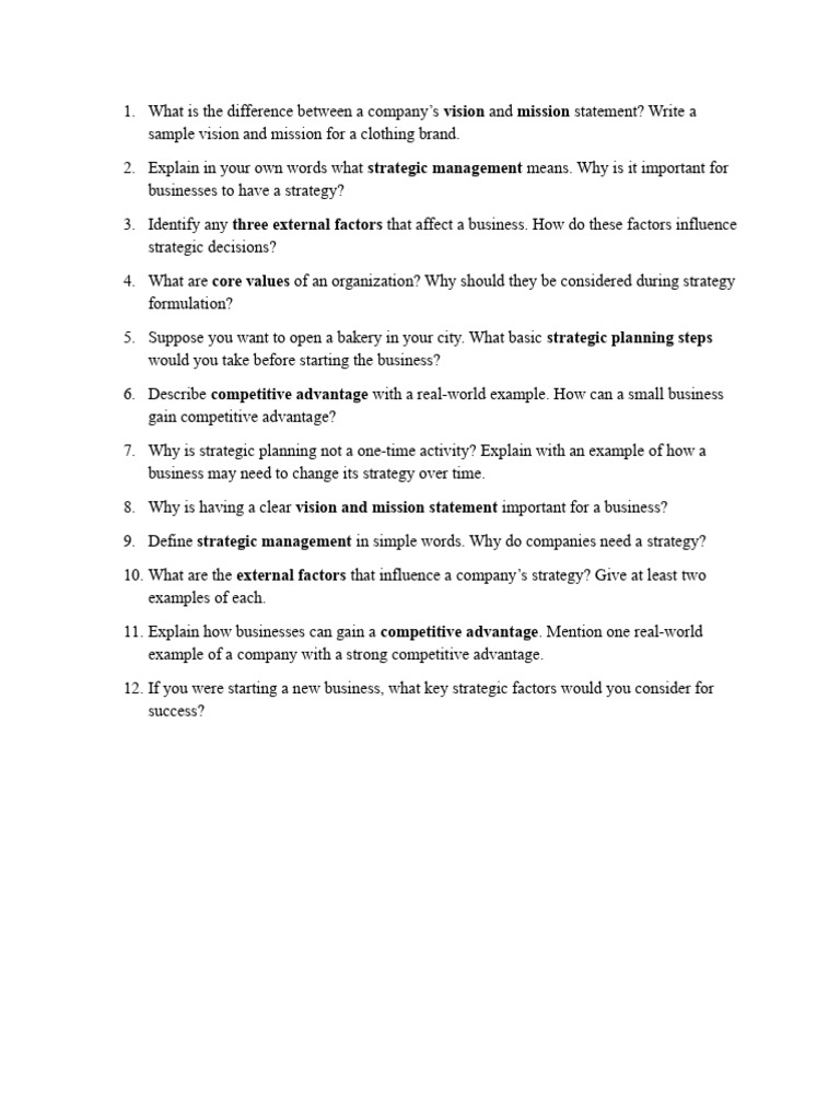 Practice Questions For SBM | PDF