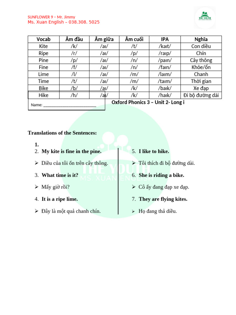 Phonics 3 Unit 2 | PDF