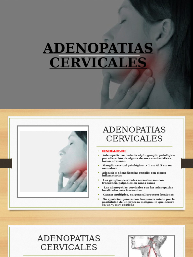 Adenopatías Cervicales: Diagnóstico y Causas | PDF | Enfermedades y ...