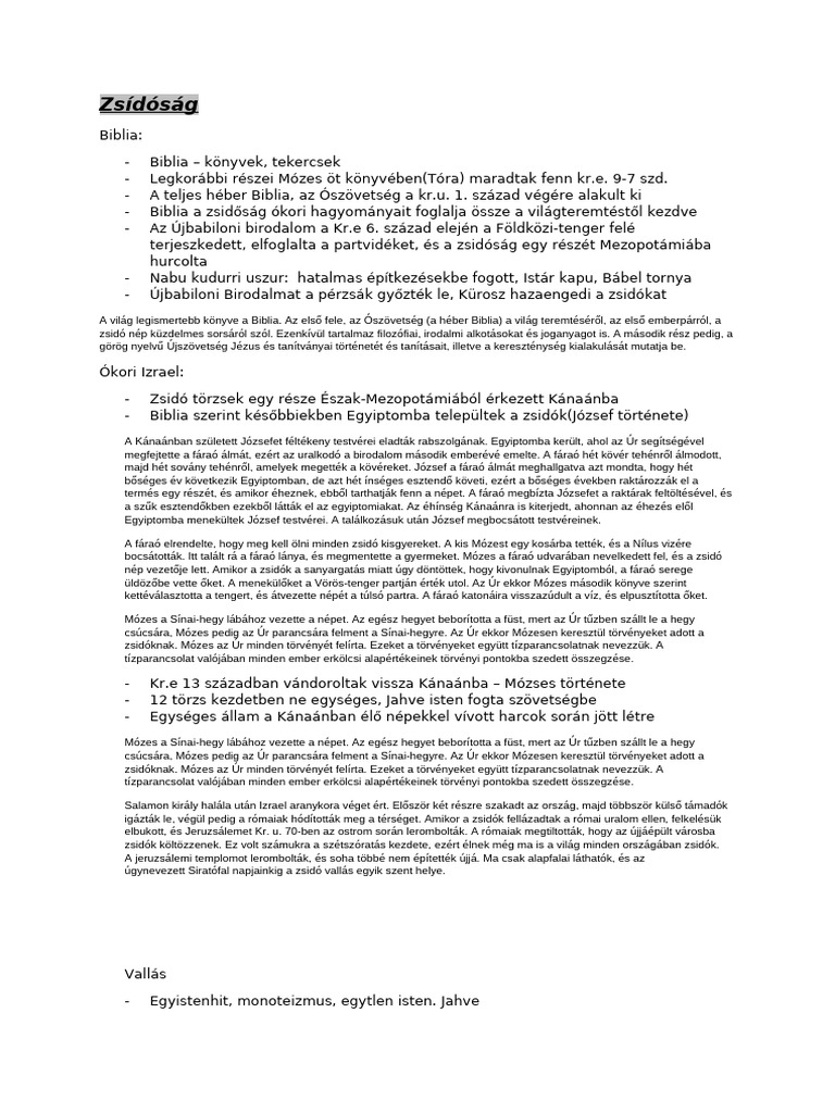 Zsidóság | PDF
