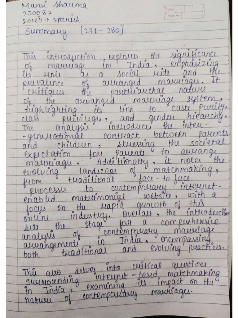 Summary Test Sociology | PDF