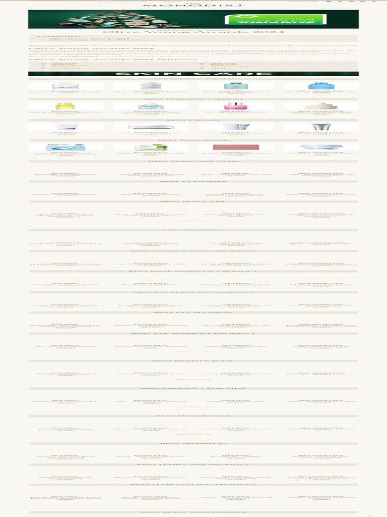 Olive Young Awards 2024 - The Monodist by Odile Monod | PDF | Shampoo | Perfume