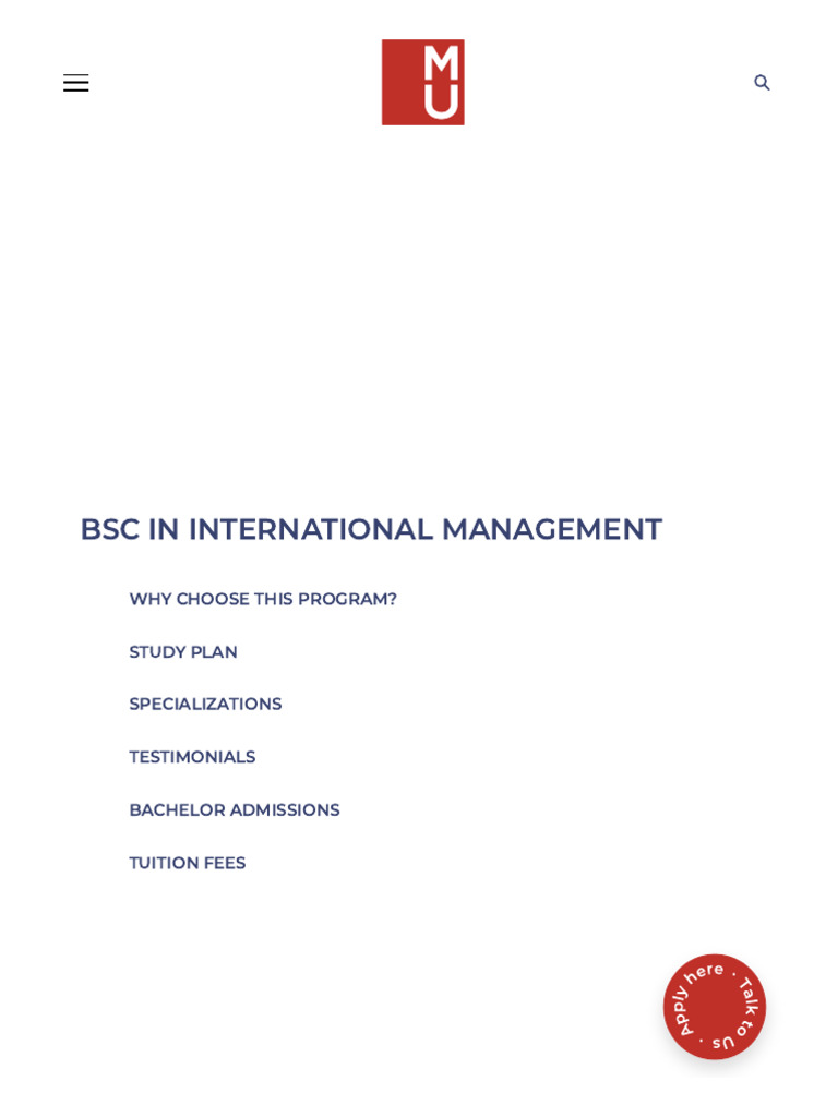 BSC International Management | PDF | Bachelor Of Science